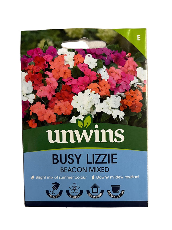 Unwins Busy Lizzie Beacon Mixed – Flower Seeds – W.E. Jameson & Son Ltd