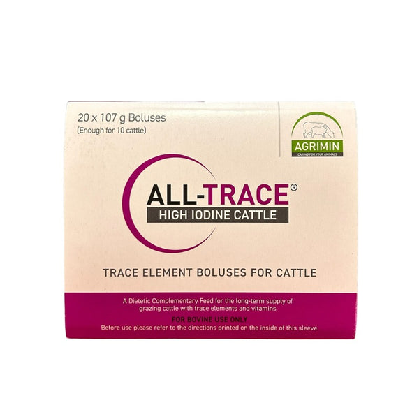 Alltrace High Iodine Cattle Bolus 20 Pack – W.E. Jameson & Son Ltd