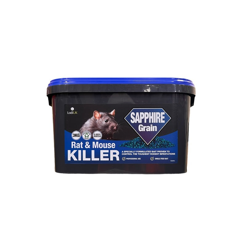 Sapphire Grain Rat & Mouse Killer 3kg – Professional Use Only – W.E ...